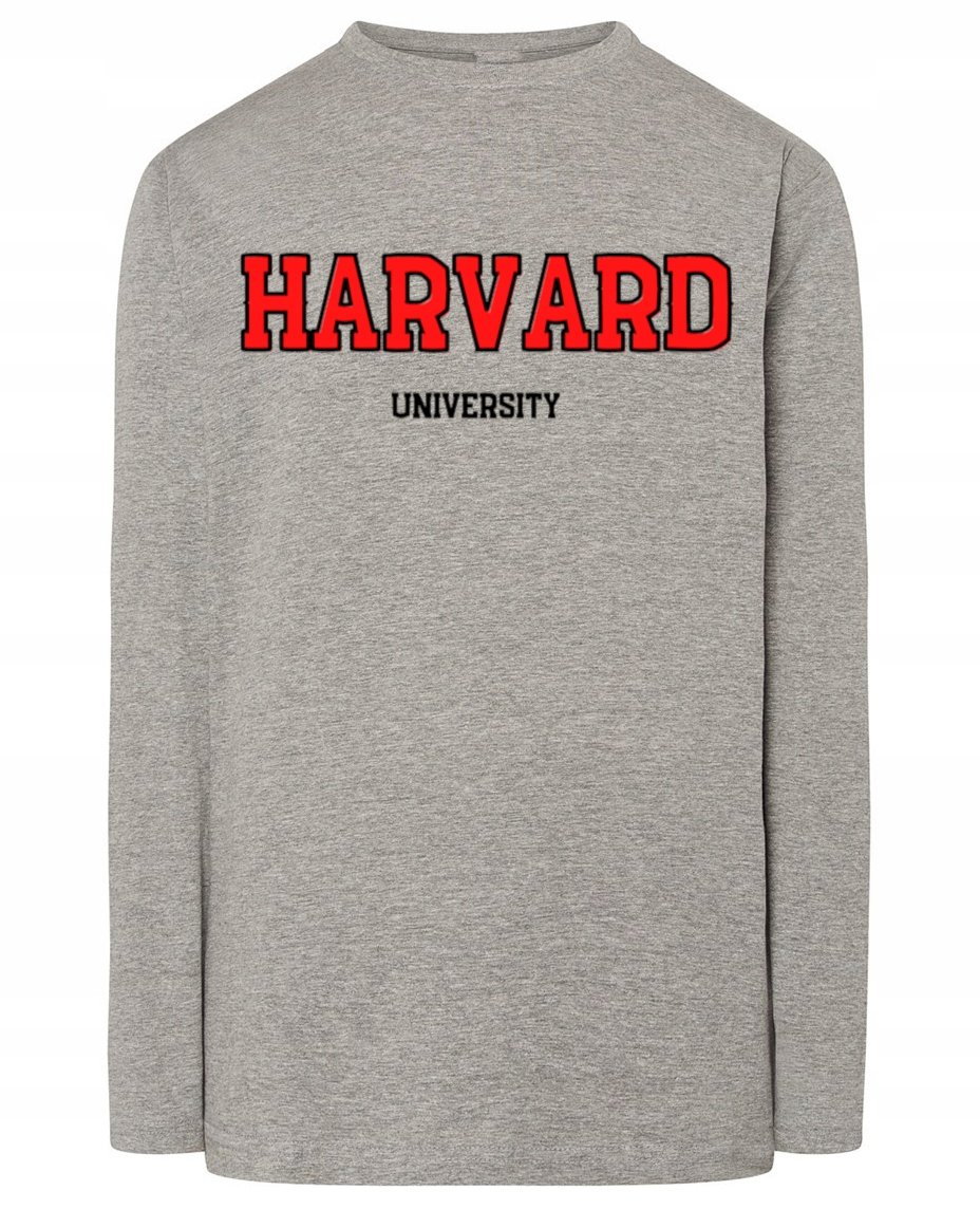 Longsleeve czerwony nadruk HARVARD r.XXL - Inna marka | Moda Sklep ...