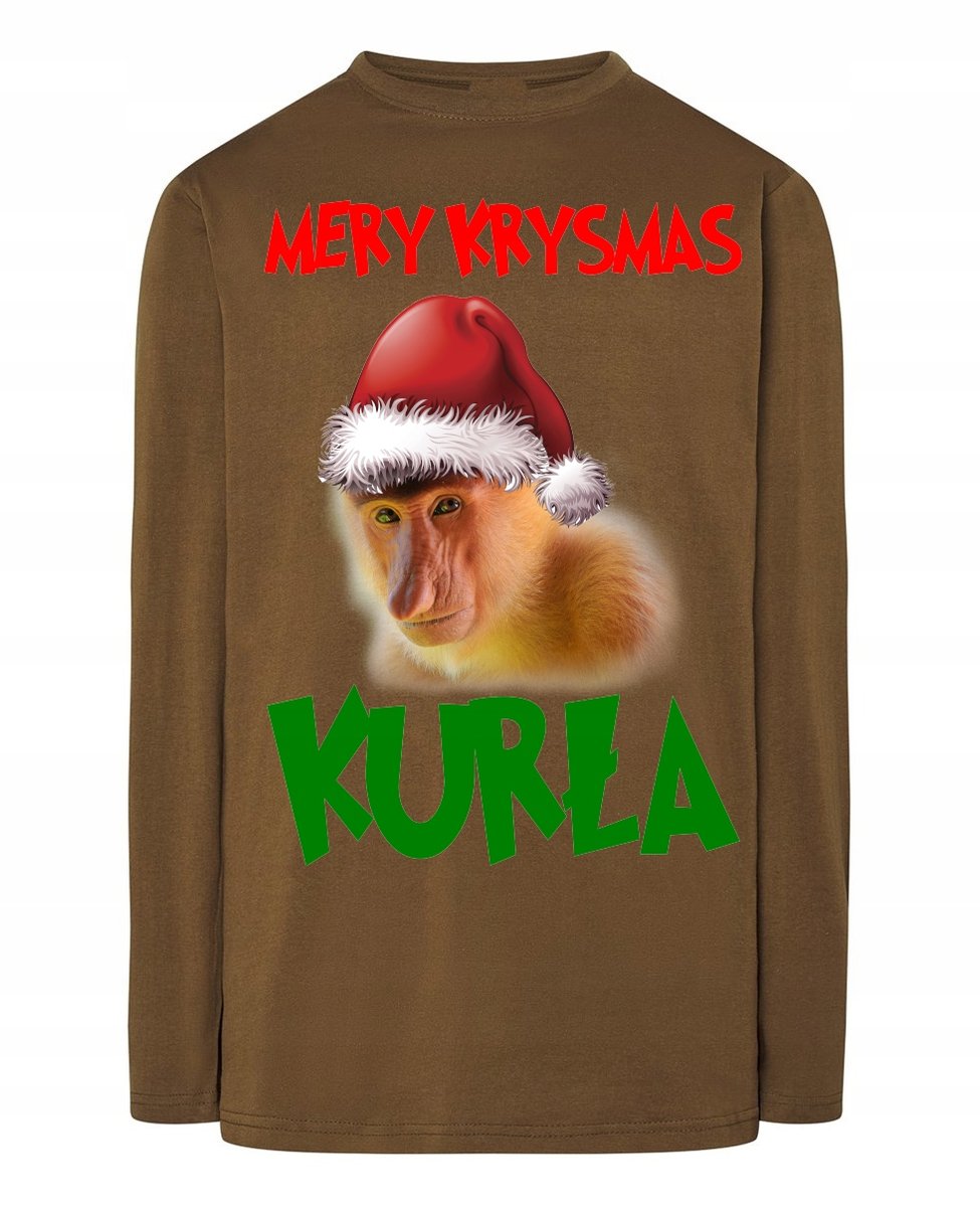 Longsleeve Merry Krysmas Kurła Świąteczny Nosacz Święta r.L - Inna ...