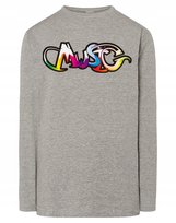 Longsleeve męski nadruk napis Music Muzyka r.XL - Inna marka | Moda ...