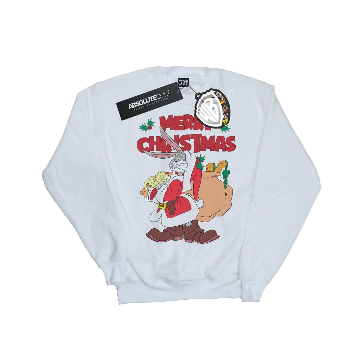 Looney Tunes Męska Bluza Santa Bugs Bunny (XL 8,5-9 / Ciepły Biały ...