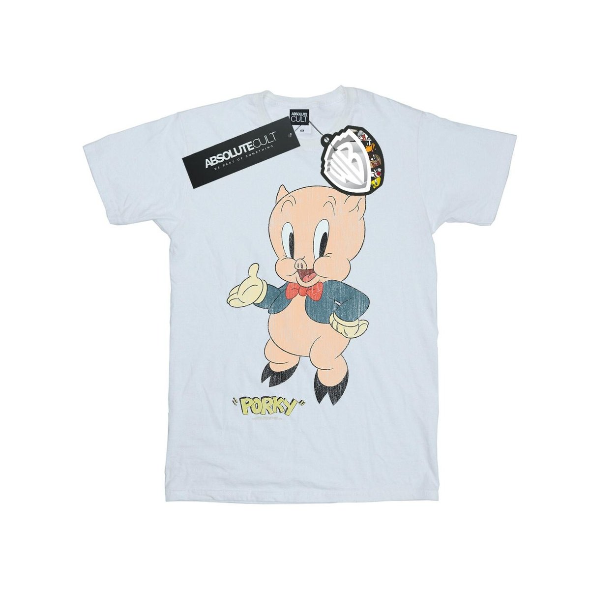 Looney Tunes Męska Koszulka Porky Pig Distressed (XXL (193cm) / Ciepły ...