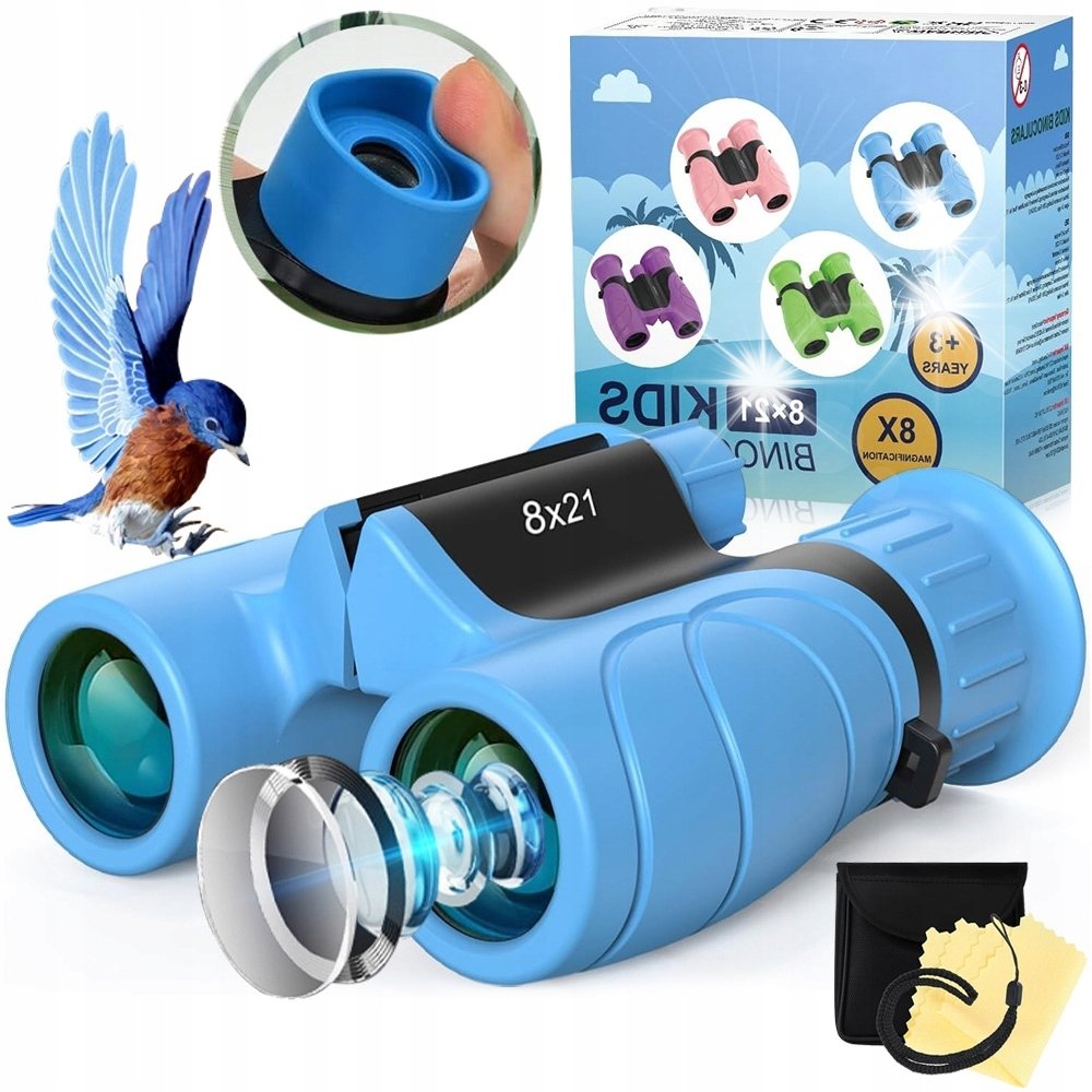 LORNETKA OPTYKA 8X21 DLA DZIECI NA WAKACJE NA PLAŻĘ PLENEROWY 8X21 Z ...