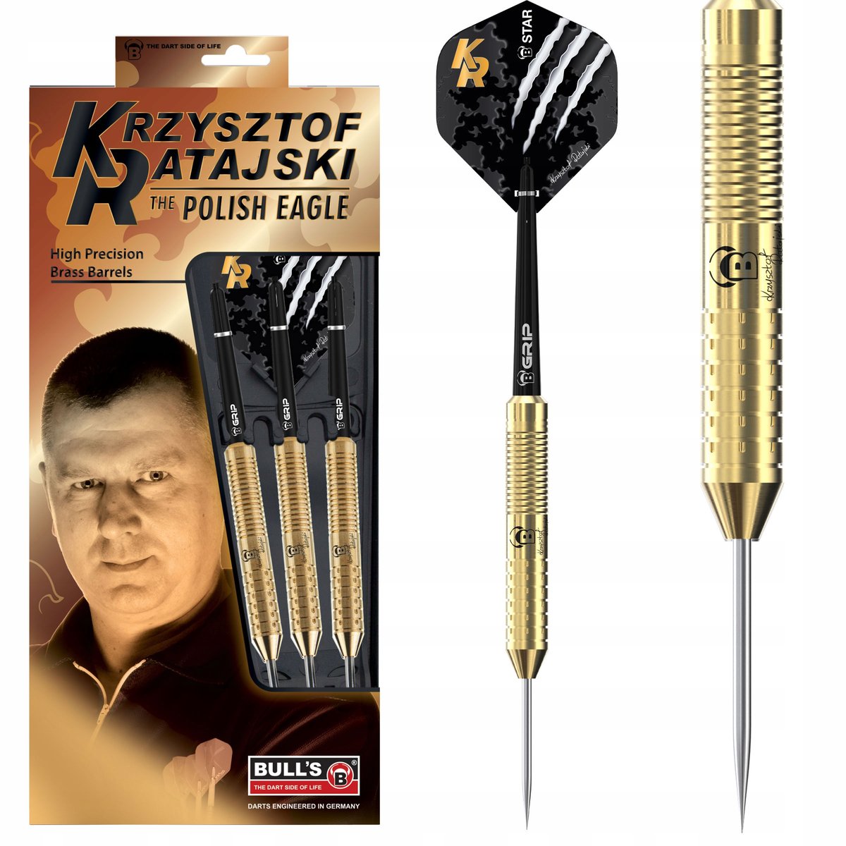 Lotki Krzysztof Ratajski Brass Gold Złote 22g - Bull's | Sport Sklep ...