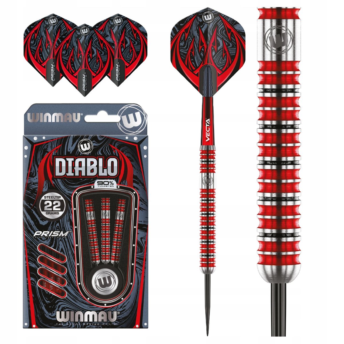 Lotki Rzutki Dart Winmau Diablo 22g 90% Wolfram - Winmau | Sport Sklep ...