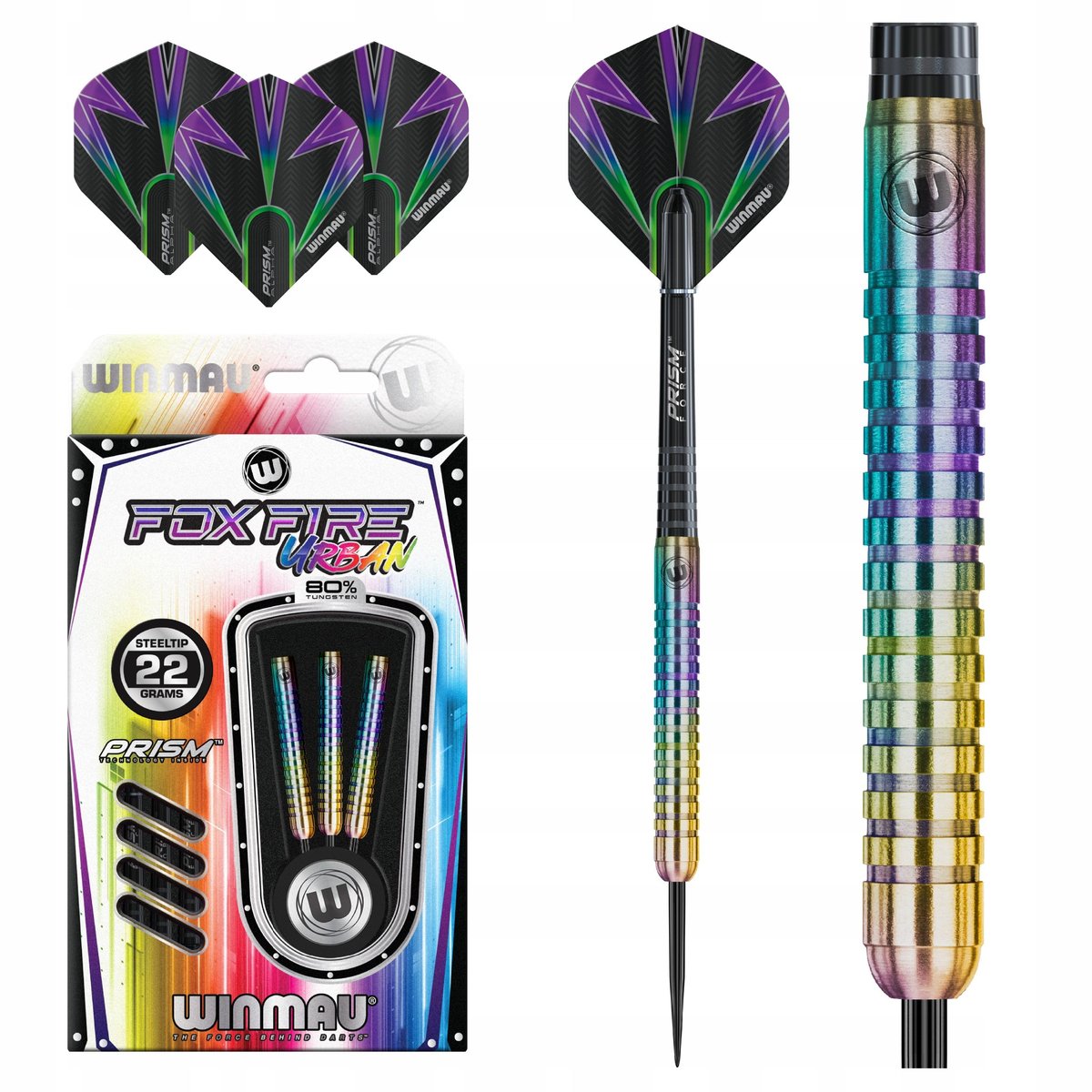 Lotki Rzutki Winmau Foxfire Urban 80% 22g Steel Dart - Winmau | Sport ...