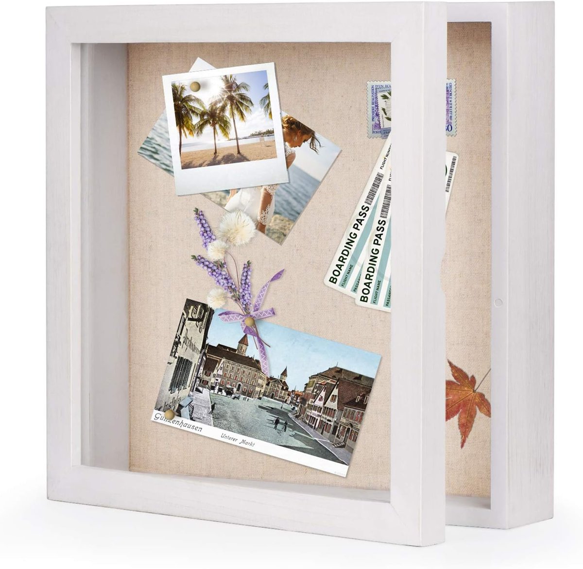 Love-KANKEI Ramka na Zdjęcia 3D, Drewniana, 28 x 28 cm, Biała - NIKCORP ...