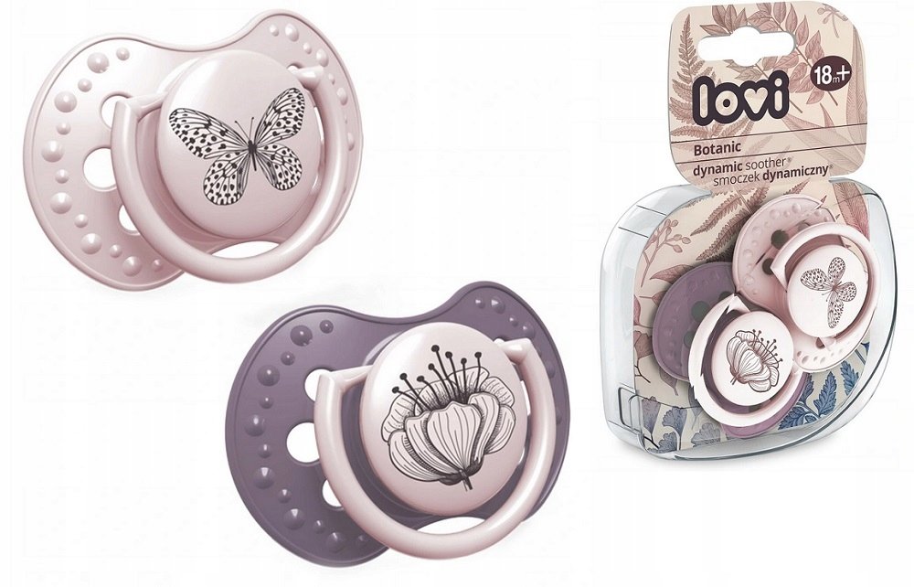 LOVI Smoczek dynamiczny Botanic 18m+ 2szt Girl - Lovi | Sklep EMPIK.COM