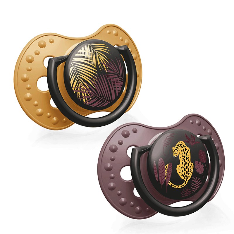 LOVI Smoczek silikonowy dynamiczny 6-18m 2szt Jungle Vibes Girl - Lovi | Sklep EMPIK.COM