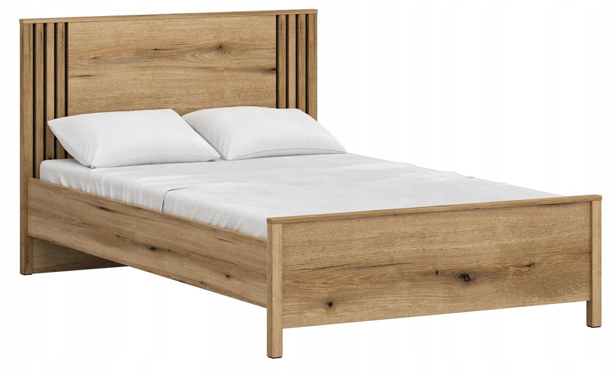 Łóżko do Sypialni Młodzieżowe Łoże Nowoczesne 120x200 Dąb Evok ...