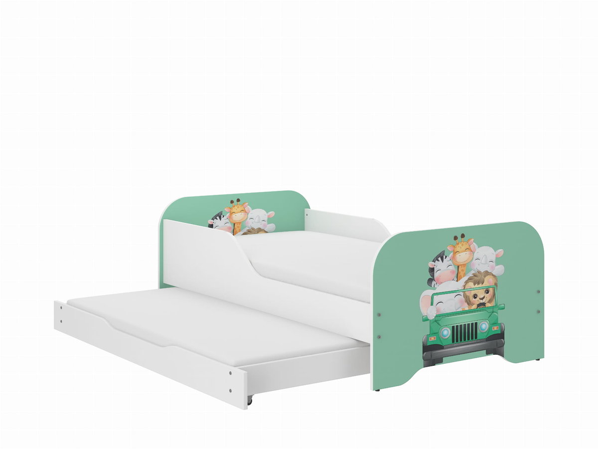 Łóżko dziecięce MIKI 160x80 WYCIECZKA z funkcją spania (1) - Lullaby ...