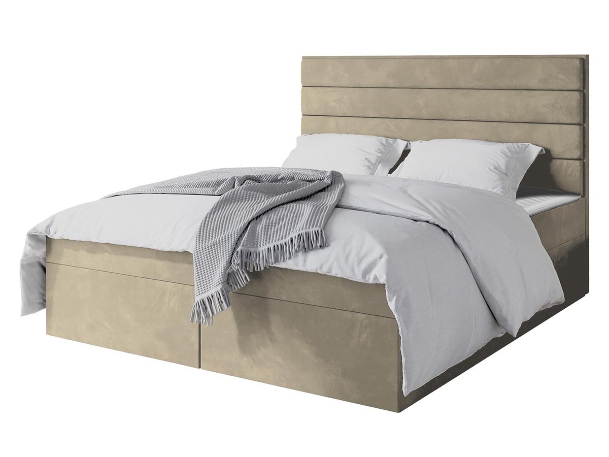 Łóżko kontynentalne Hugo III 160x200, Manila 02 - Mirjan24 | Sklep EMPIK.COM