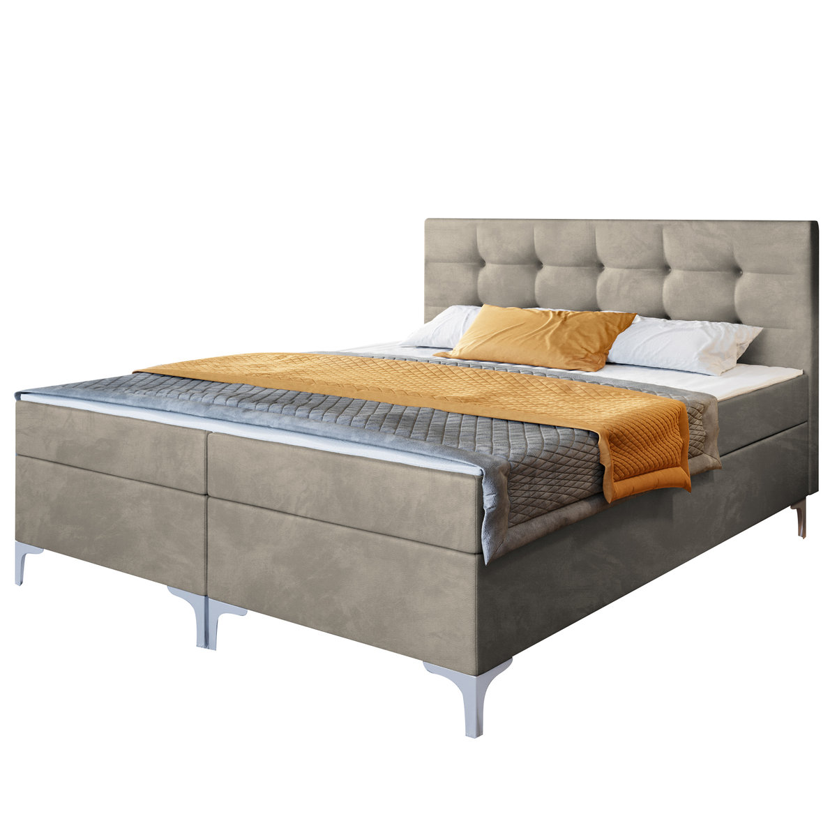 Łóżko kontynentalne LILU RI-16 180 - Meblify | Sklep EMPIK.COM