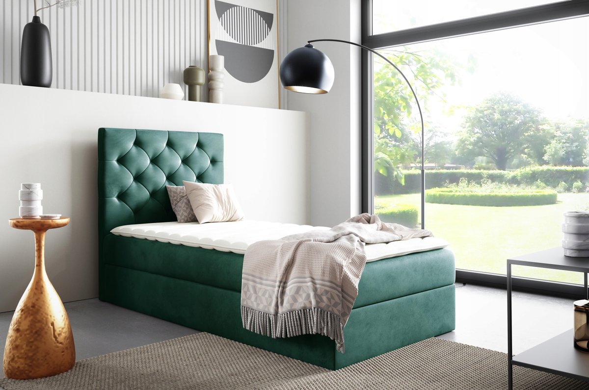 Łóżko kontynentalne Sara Box 90x200 bez nóg - Sofello | Sklep EMPIK.COM