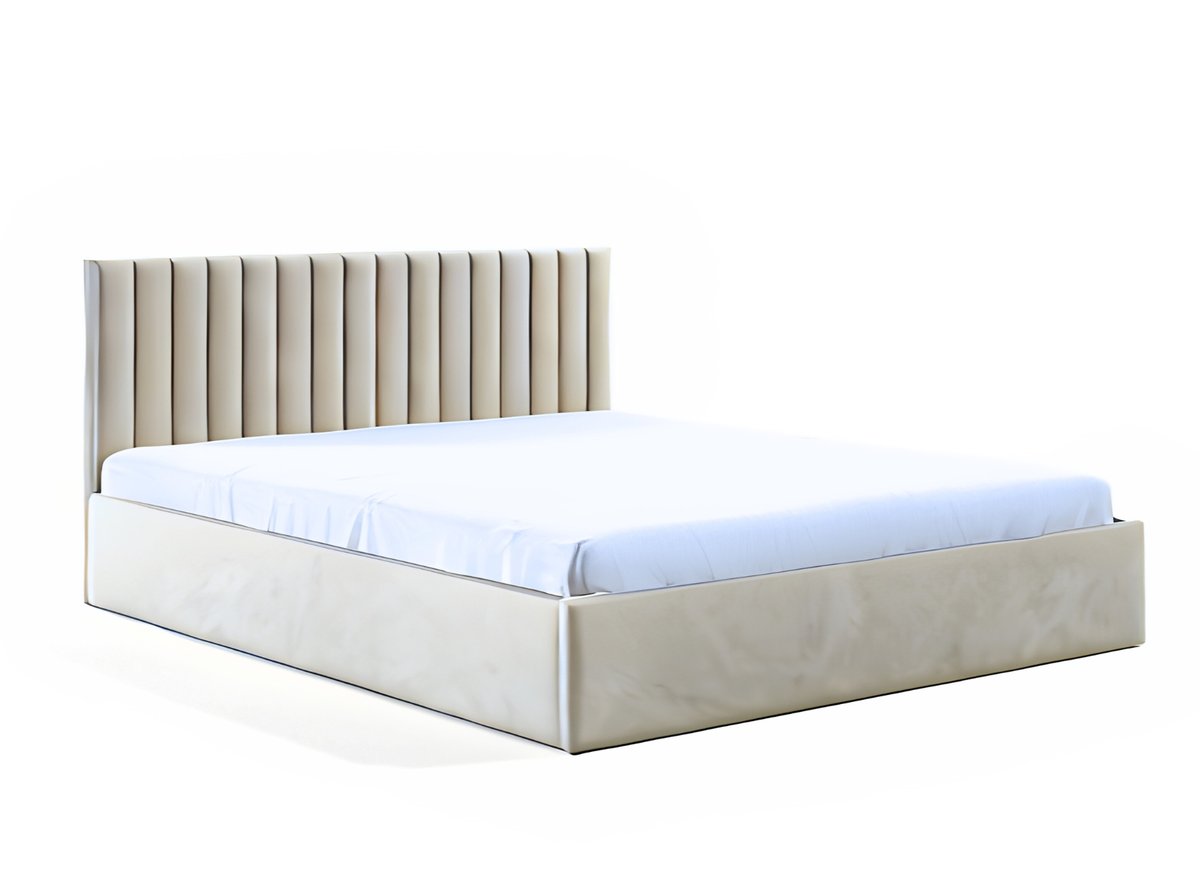 Łóżko tapicerowane FAME 140X200 stelaż drewniany, na wymiar, welur ...