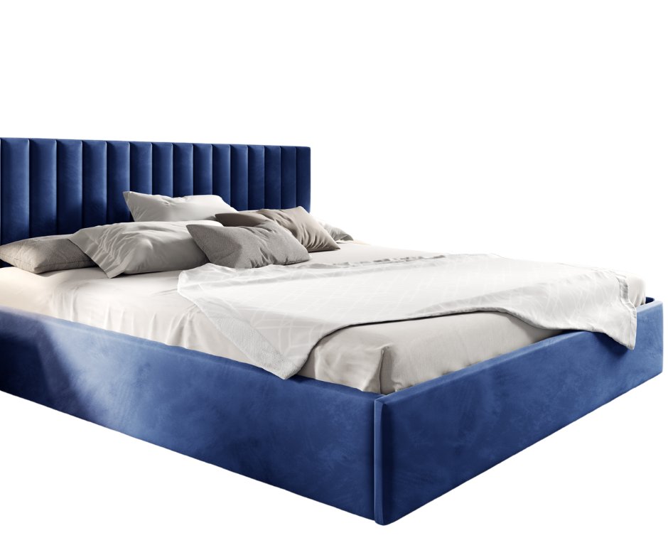 Łóżko tapicerowane FAME 180X200 , stelaż drewniany, na wymiar, welur ...