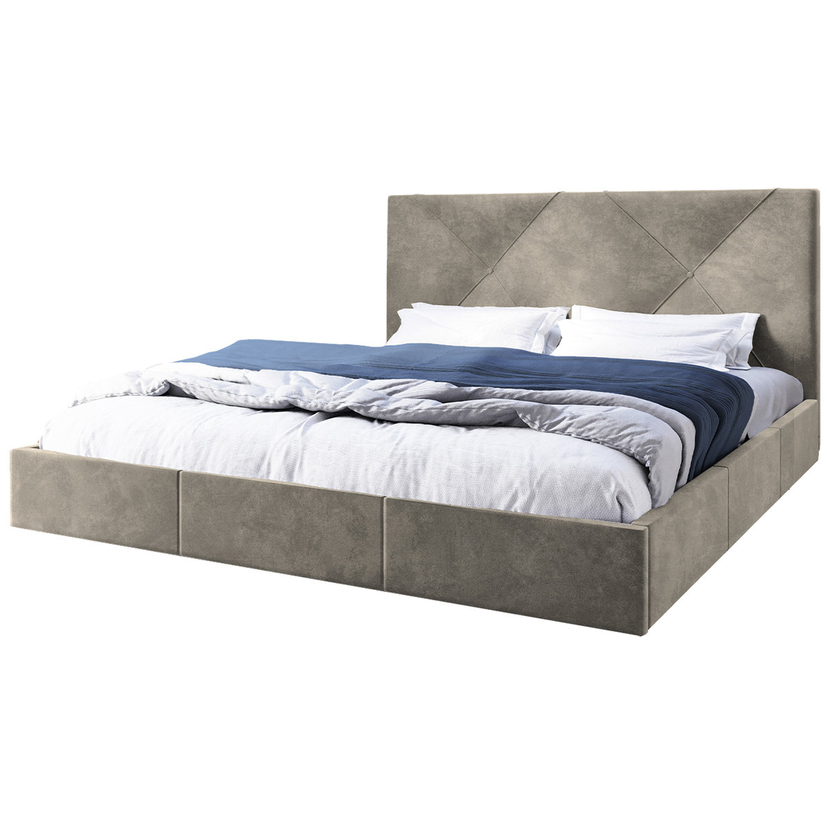 Łóżko tapicerowane Rino RI - 16 180 - Meblify | Sklep EMPIK.COM