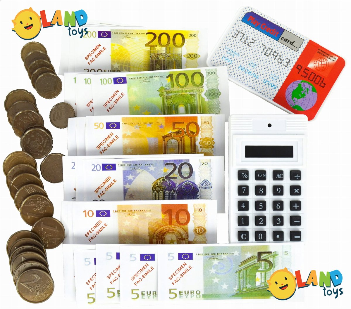 Lt129 Banknoty I Monety Euro Pieniądze Zabawkowe - LandToys | Sklep ...