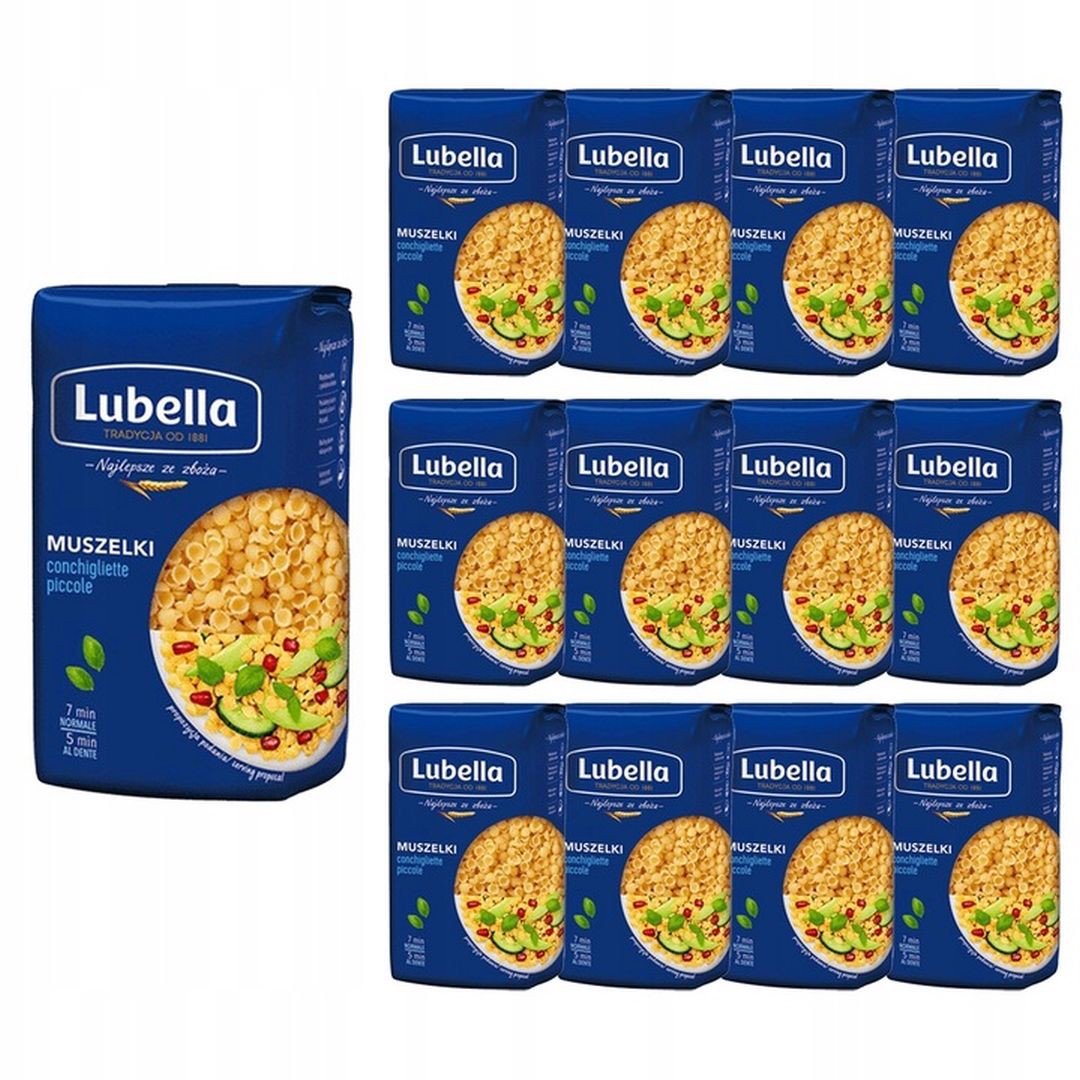 LUBELLA Makaron muszelki 400 g x 12 sztuk - Lubella | Sklep EMPIK.COM