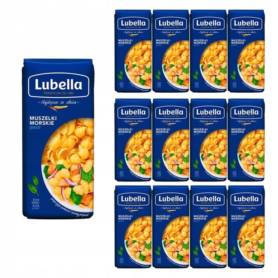 Lubella Makaron muszelki morskie 400 g x 12 sztuk - Lubella | Sklep ...