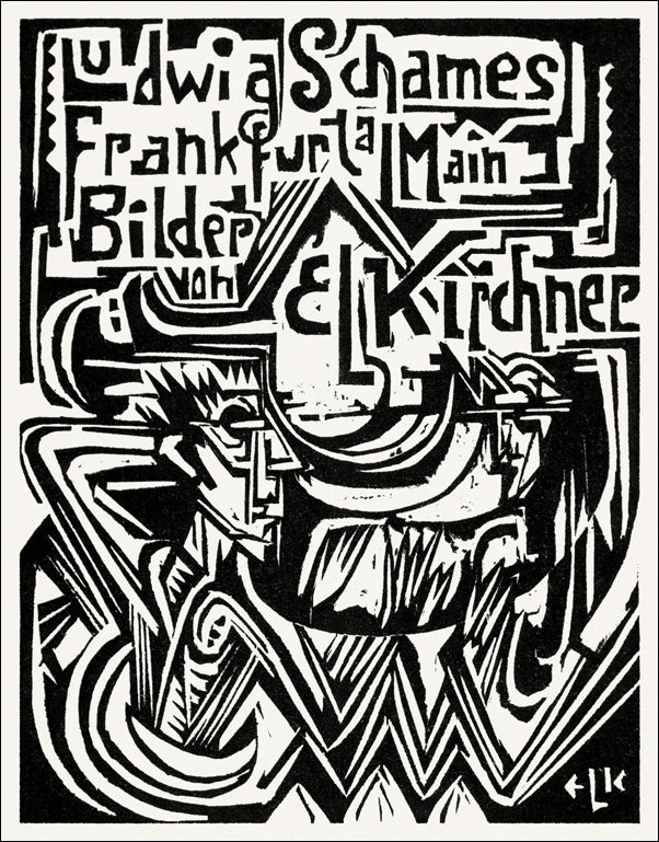Ludwig Schames, Frankfurt am Main, Ernst Ludwig Kirchner - plakat 40x60 ...