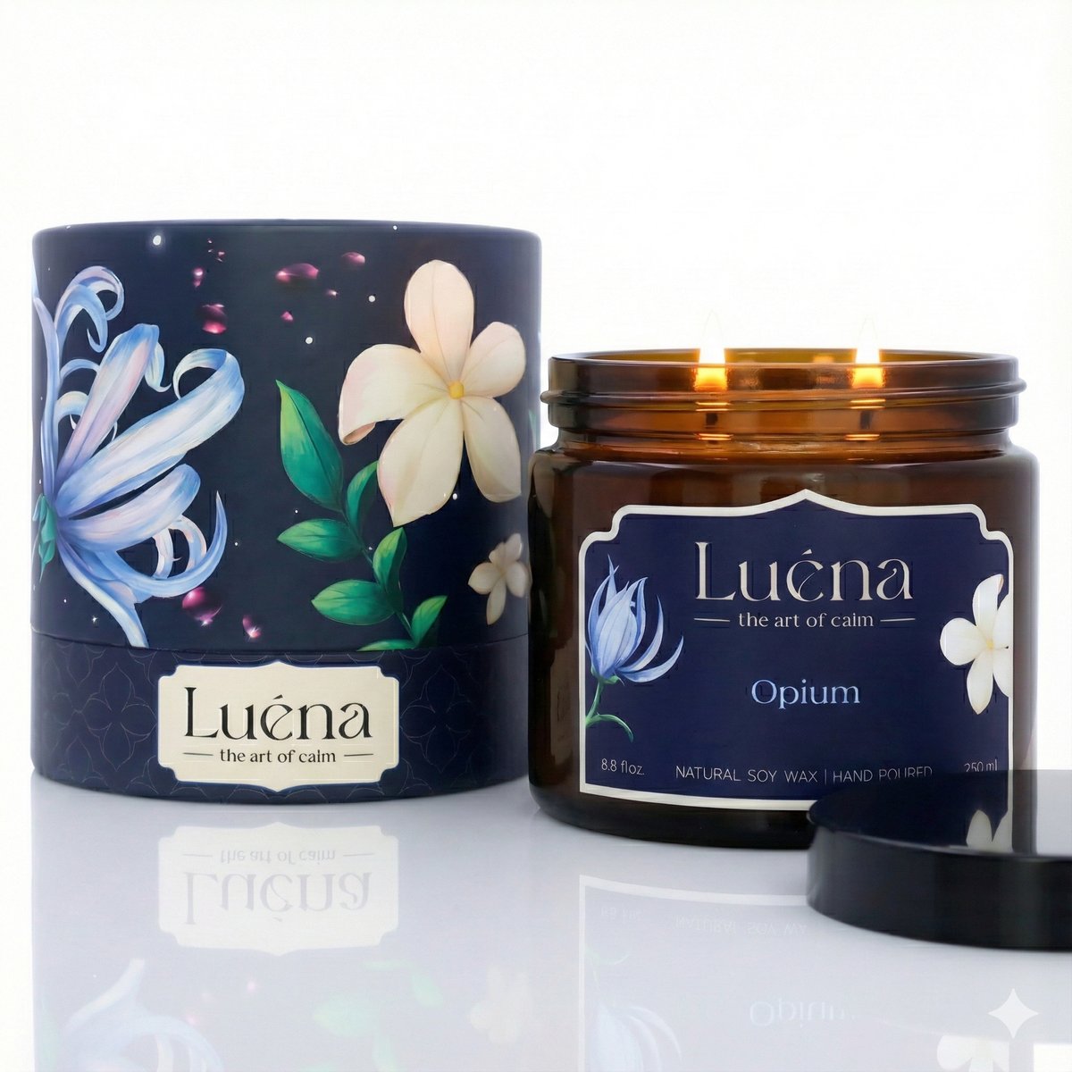 Luéna - Orientalny | Świeca Zapachowa Sojowa Premium 250ml | Wykonana ...