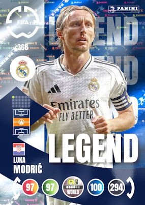 Luka MODRIC - WORLD 368 LEGEND Panini FIFA Club World Cup 2025 Real ...