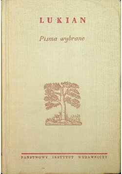 Lukian Pisma wybrane - PIW Państwowy Instytut Wydawniczy | Książka w Empik