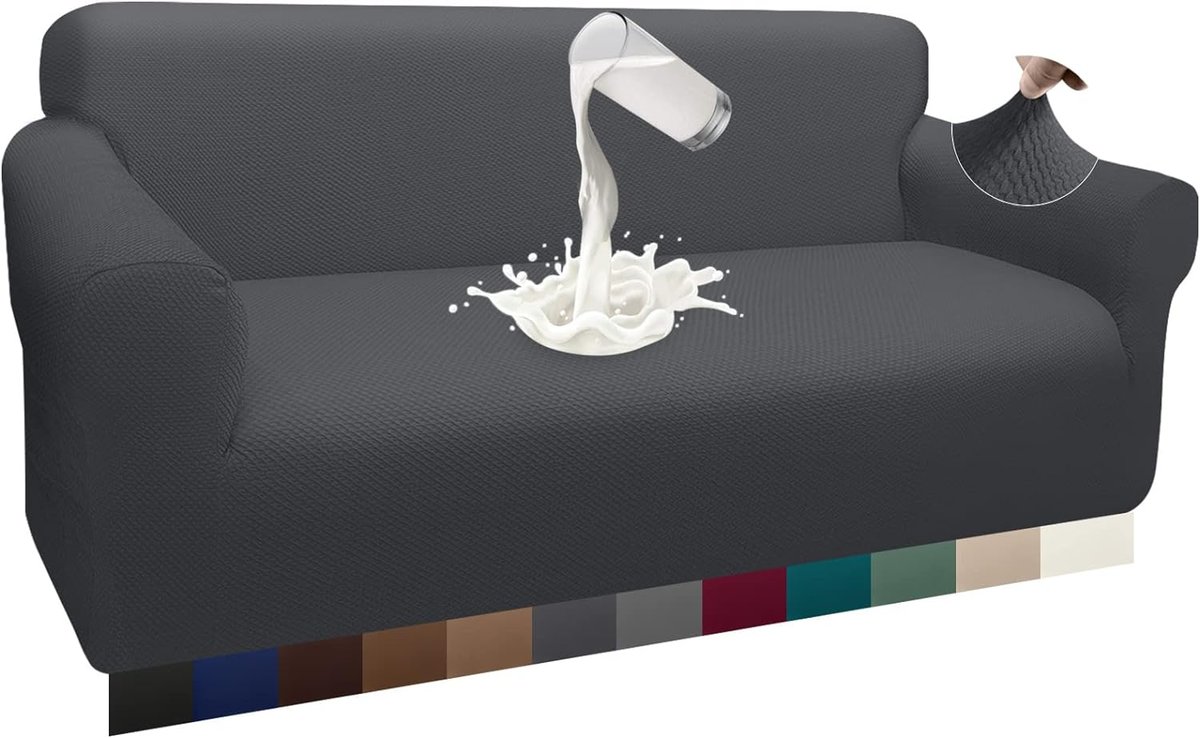 Luksusowy i Gruby Pokrowiec na Sofę Granbest - Na sofy 3-osobowe, Szary - NIKCORP | Sklep EMPIK.COM