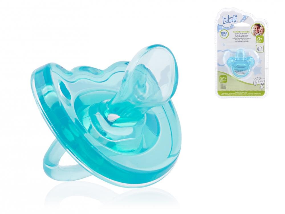 Lulabi, Smoczek silikonowy, Niebieski, 0m+ - Lulabi | Sklep EMPIK.COM