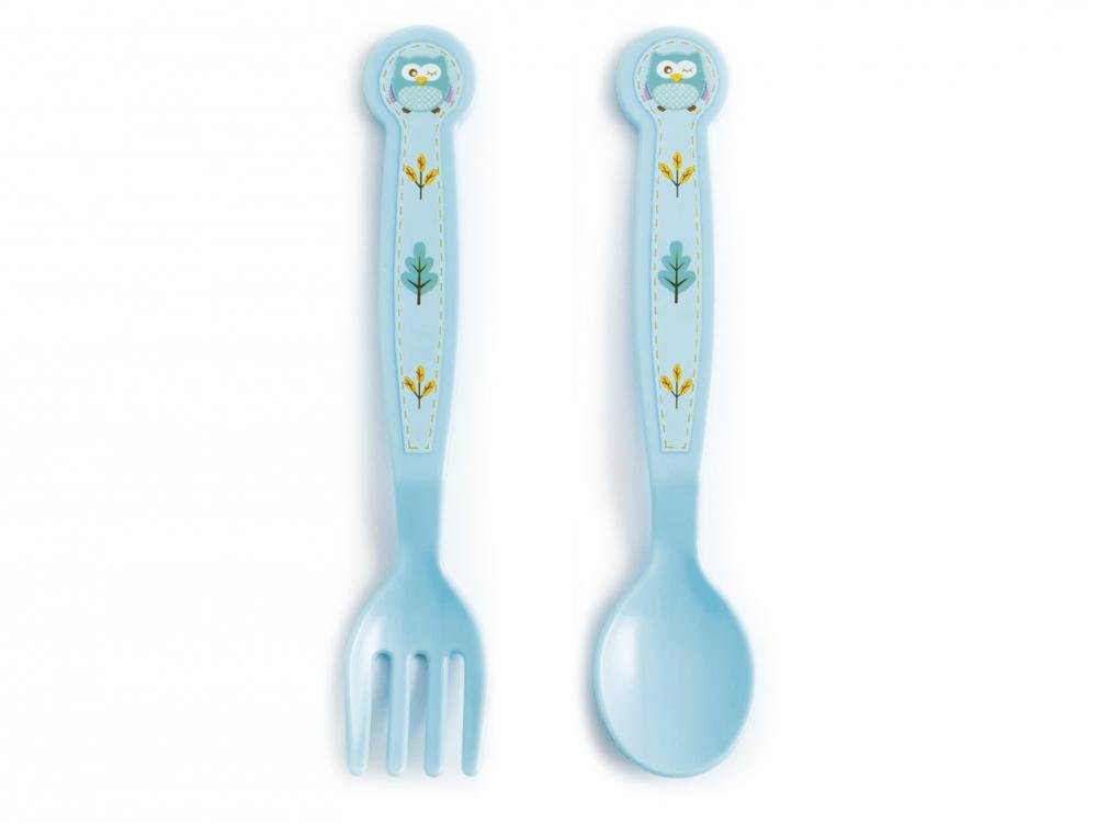 Lulabi, Sztućce dla dziecka, Sowa, 6m+ - Lulabi | Sklep EMPIK.COM