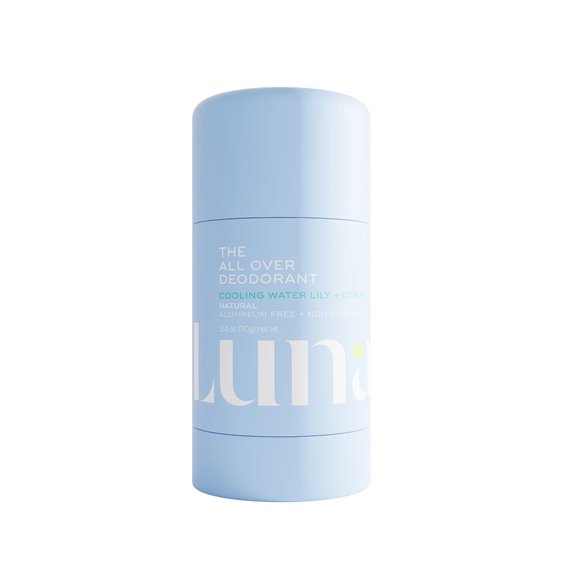 Luna Daily The All Over Deodorant-Extra-strength, Natural, Non-Staining Body Deodorant Stick ...