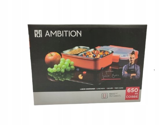 Lunch box Ambition 650 ml AMBITION POJEMNIK NA ŻYWNOŚĆ LUNCH BOX 2 ...