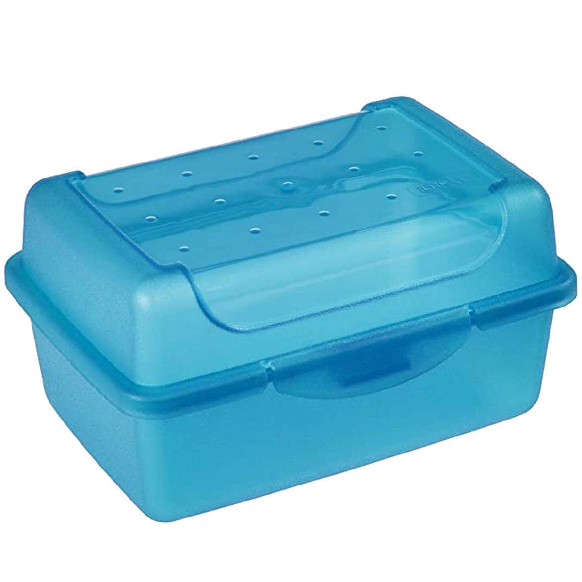 Lunch Box, PP, niebieski, mikro (350 ml) 11x7,5x6 cm - Inna marka ...