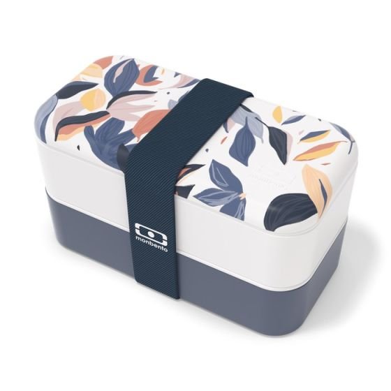 Lunchbox Bento Original Graphic Blue Vegetal Monbento - Monbento ...