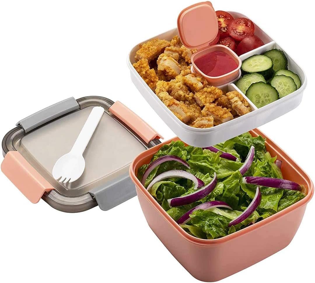 Lunchbox z przegródkami, dla dorosłych/dzieci, wytrzymały lunchbox ...
