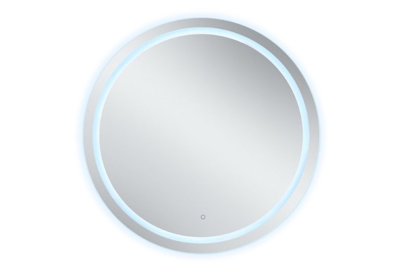 LUSTRO ŁAZIĘNKOWE OKRĄGŁE PODŚWIETLANE 60 cm LED ŚCIENNE Z RAMKĄ Do ...