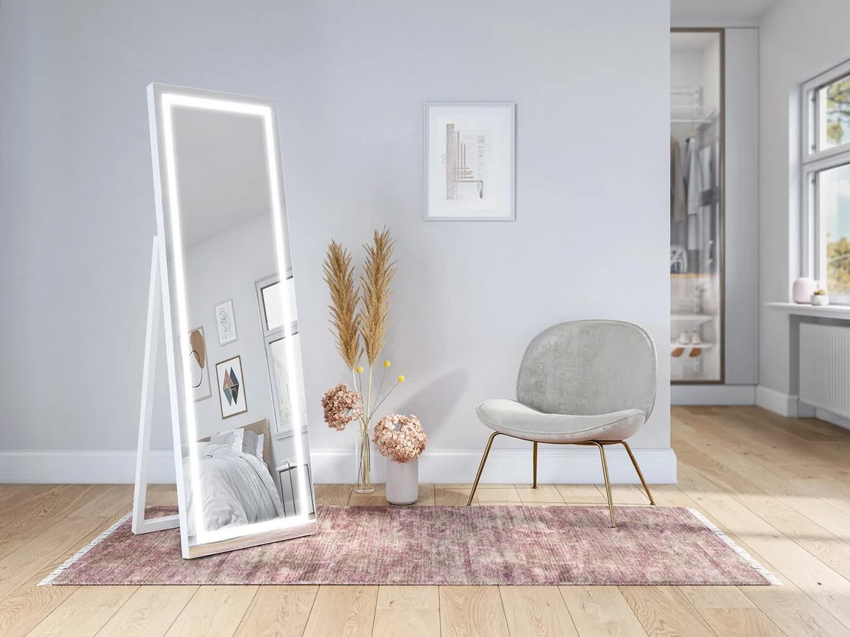 Lustro stojące HEDRA 70x160 z oświetleniem LED EXCLUSIVE - Ruke | Sklep ...