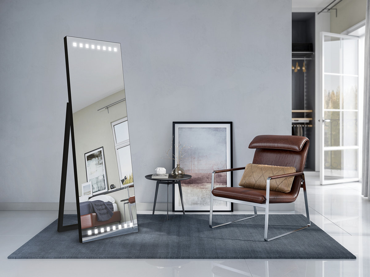 Lustro stojące LUNAS 60x160 z oświetleniem LED EXCLUSIVE - Inna marka ...
