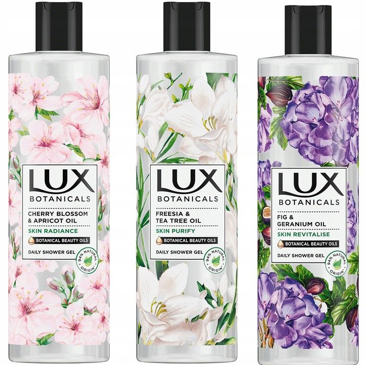 Lux Botanicals, Żel pod prysznic, 3x500ml | Sklep EMPIK.COM