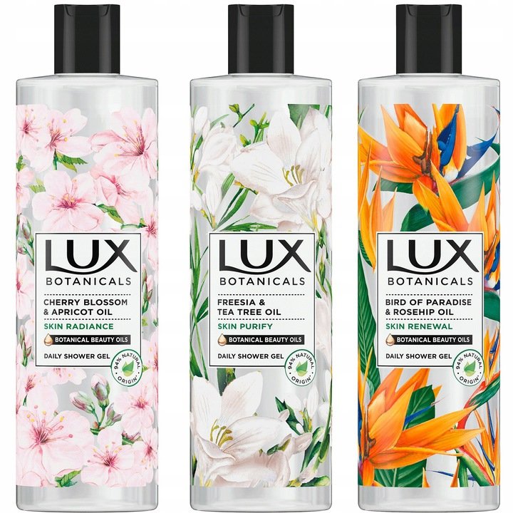Lux Botanicals, Żel pod prysznic, Mega Mix, 3x500ml | Sklep EMPIK.COM