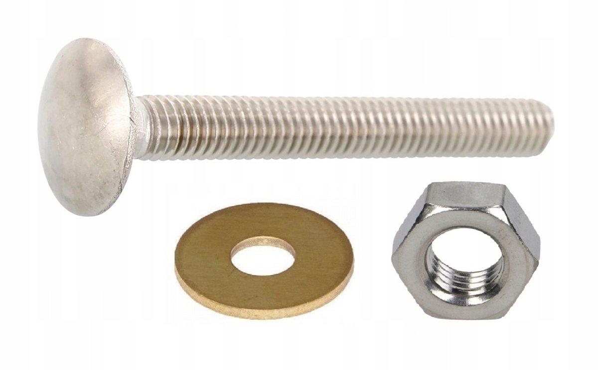 M 8x25 ŚRUBA ZAMKOWA 603+ NAKRĘTKA M8 + PODKŁADKA 82030 A2 Nierdzewna 50kpl - Maro | Sklep EMPIK.COM