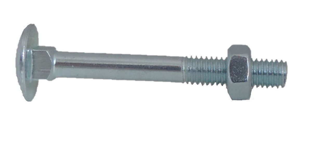 M10x160 ŚRUBA ZAMKOWA GRZYBKOWA DIN603 + NAKRĘTKA OCYNKOWANA 1 kpl ...