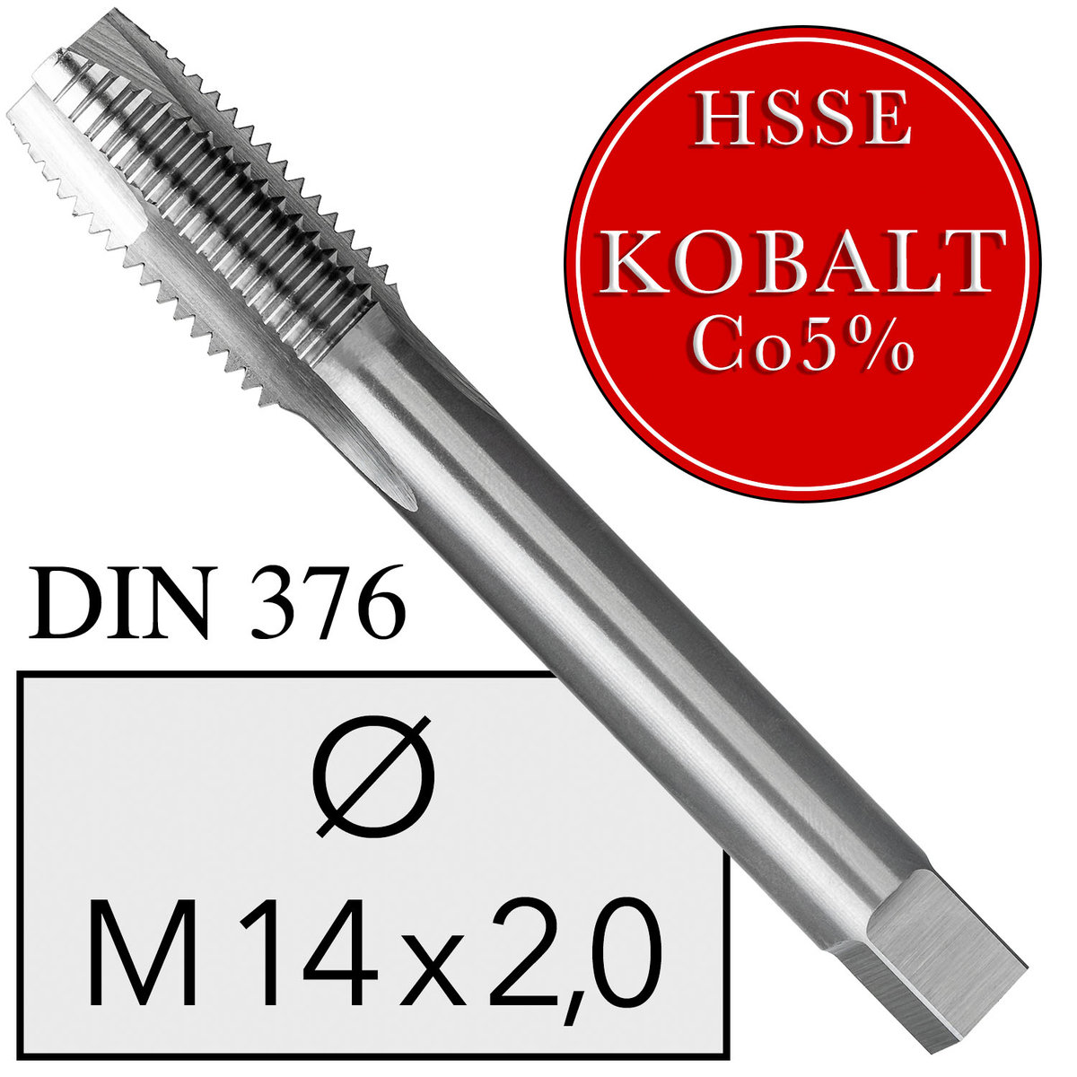 M14 Gwintownik Maszynowy Kobalt DIN 376 Przelotowy - Melver | Sklep EMPIK.COM