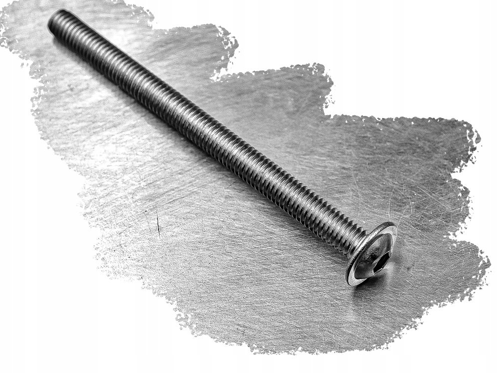 M6x80 ŚRUBA IMBUS DO OWIEWEK KOŁNIERZOWA NIERDZEWNA 7380F (10) - Inna ...