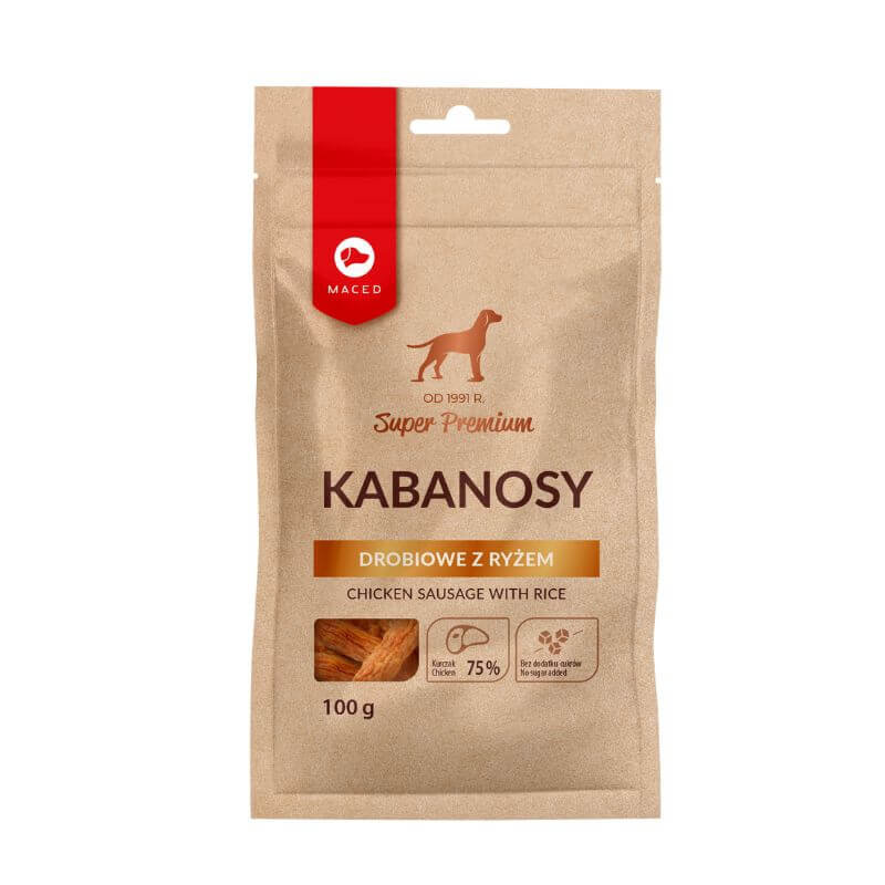 Maced Super Premium Kabanosy Drobiowe Z Ryżem 100G - Maced | Sklep ...
