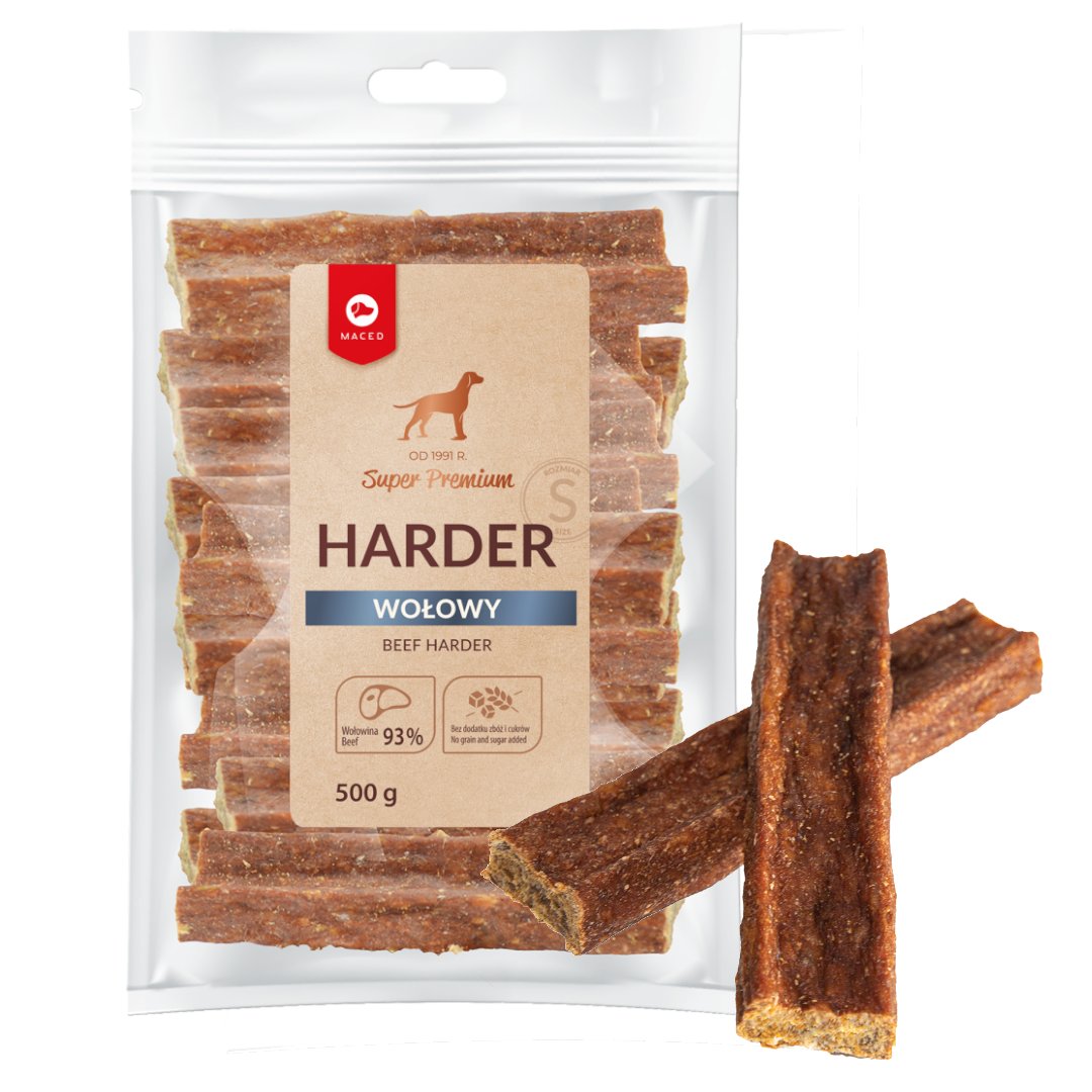 Maced Super Premium Przysmak Dla Psa Harder Wołowy - Rozmiar S 500g ...