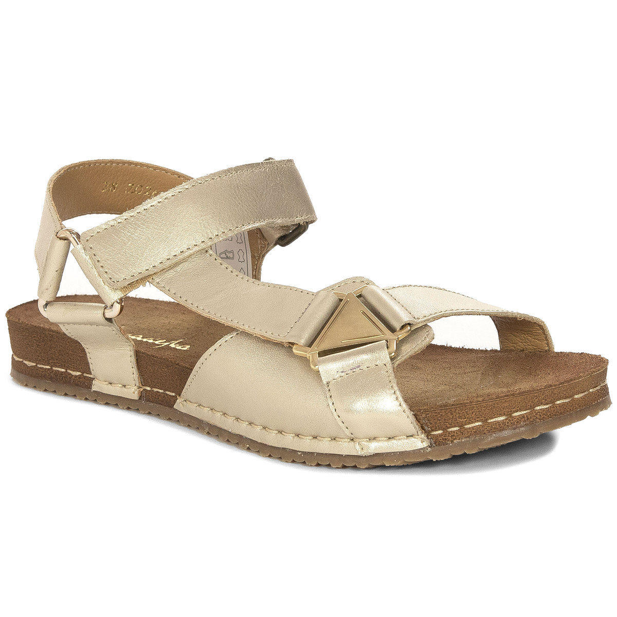 Maciejka Sandały Damskie Skórzane Złote-39 - Inna marka | Sport Sklep EMPIK.COM