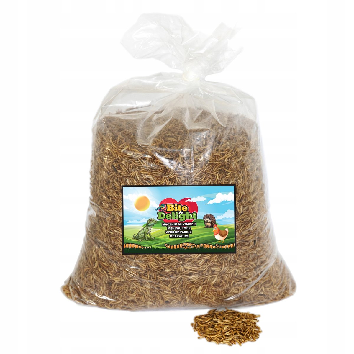 Mącznik młynarek Suszone larwy suszone robaki karma dla ptaków dla kur 5kg - Inny producent ...