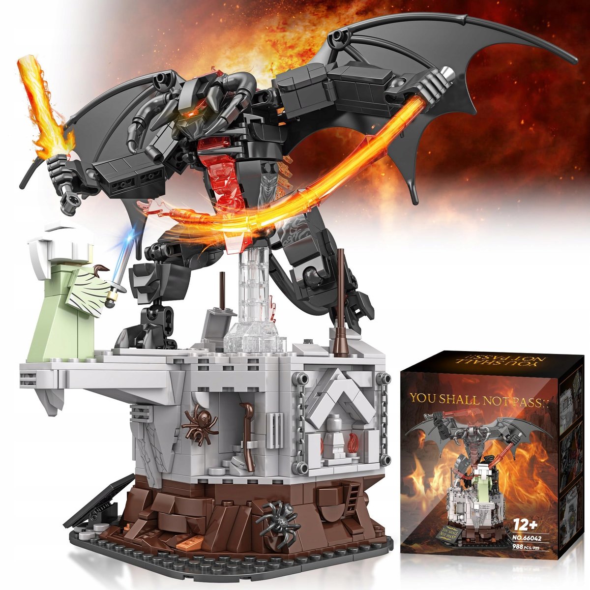 Magic Rings Battle Construction Building Set, Guardian Showdown Dark ...