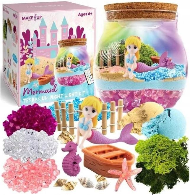 Magiczna Kula Terrarium Świecąca LED Z Syrenką Eksperymenty - Norimpex ...